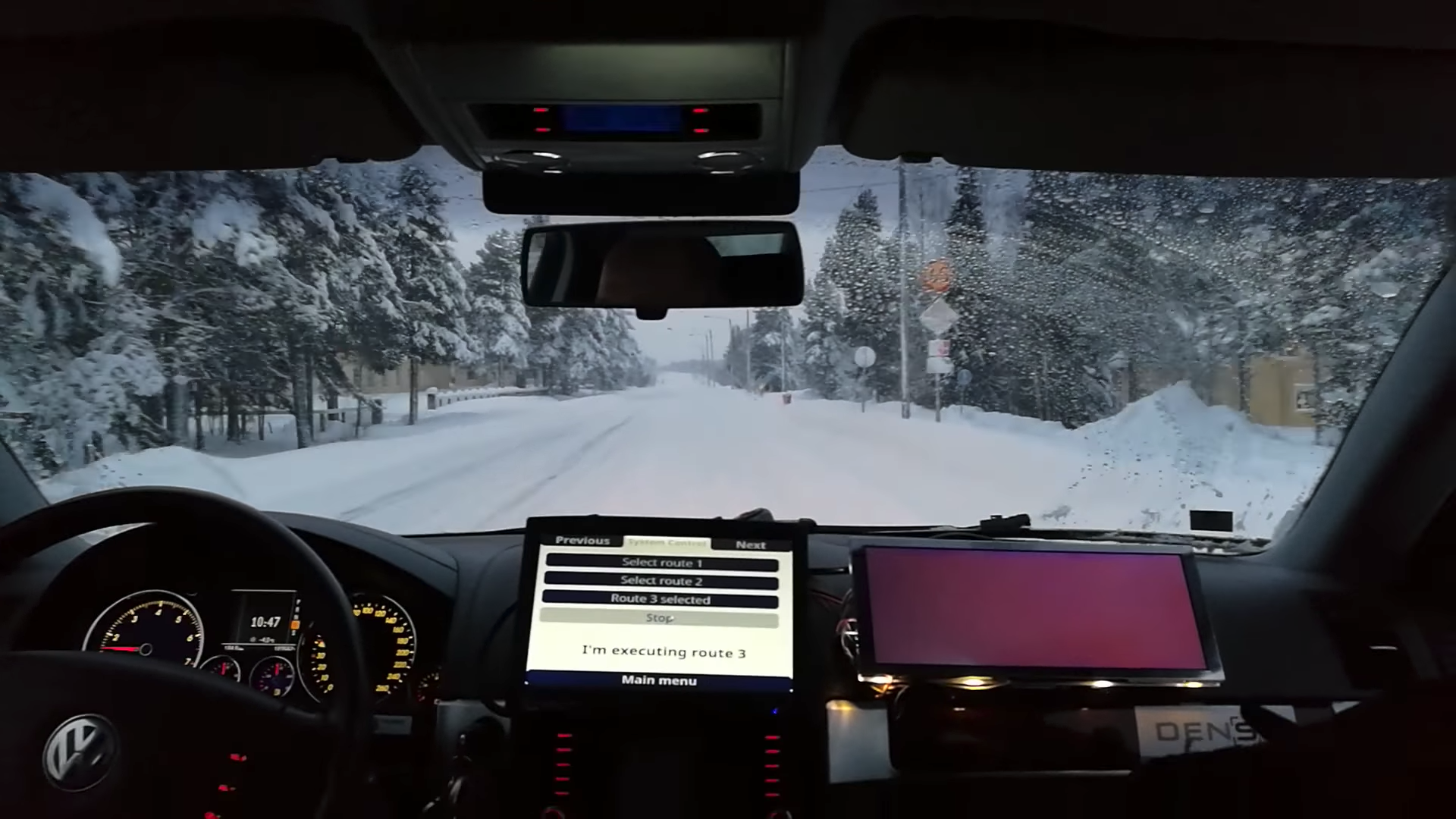 World-first: demonstration of an autonomous car at 40mph in heavy snow ...