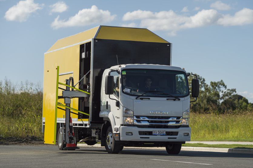 Automated cone-laying truck launched in Australia | Traffic Technology ...