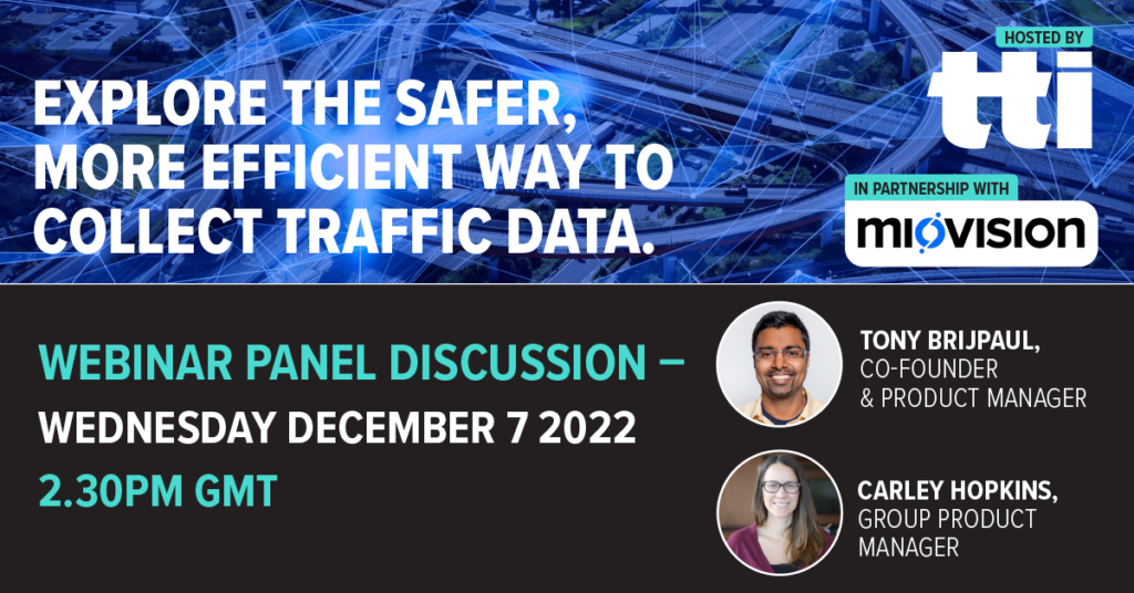 FREE TTi WEBINAR: Safer, more efficient data collection, with Miovision ...