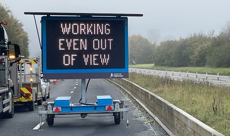 Innovative signage helps reduce driver frustration through roadworks ...