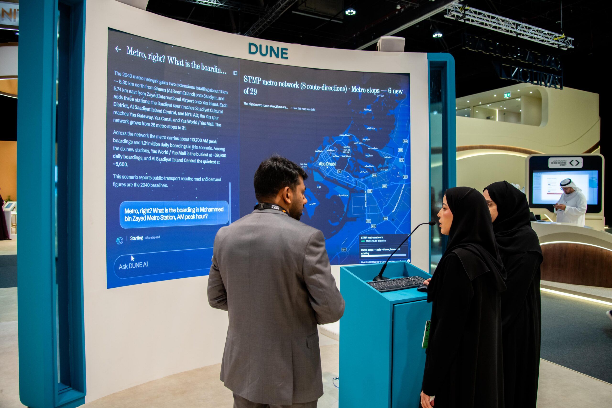 Abu Dhabi launches Dune AI platform for transport planning | Traffic ...